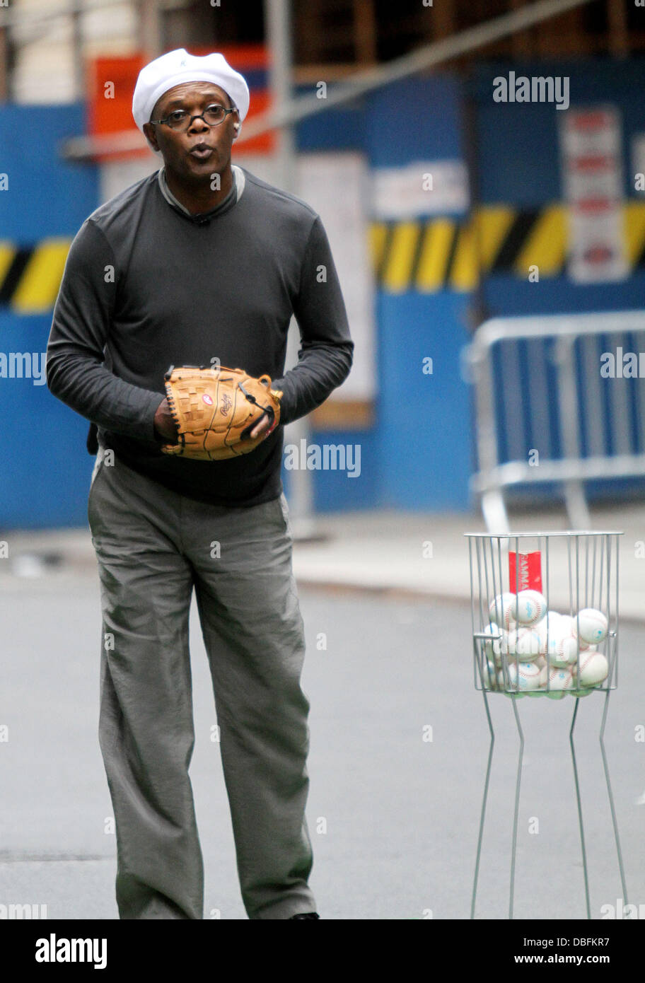 Samuel L. Jackson Celebrities outside The Ed Sullivan Theater for 'The ...