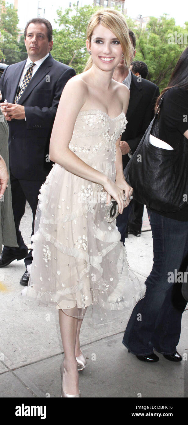 Emma Roberts, at the Cinema Society screening of 'The Art of Getting By ...