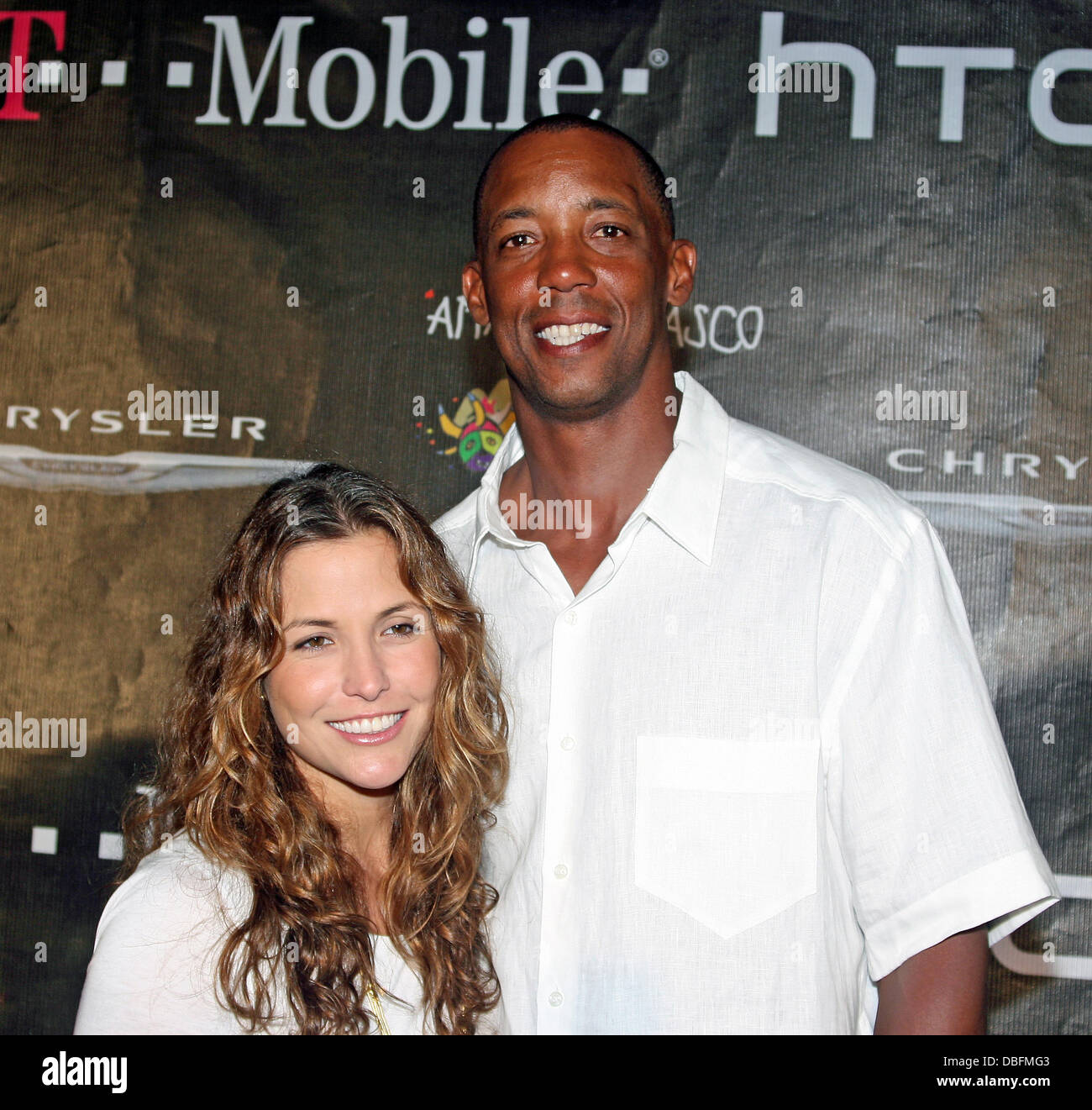 Sean Elliot and guest attend the Amaury Nolasco and friends Golf ...