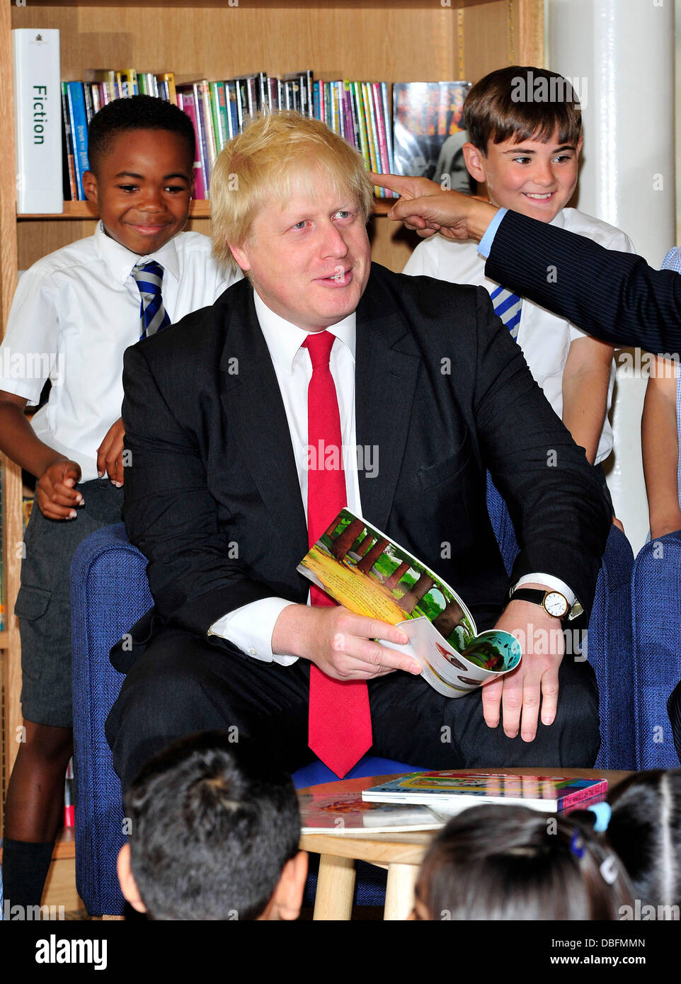 Boris Johnson launches a new literacy project organised by the National ...