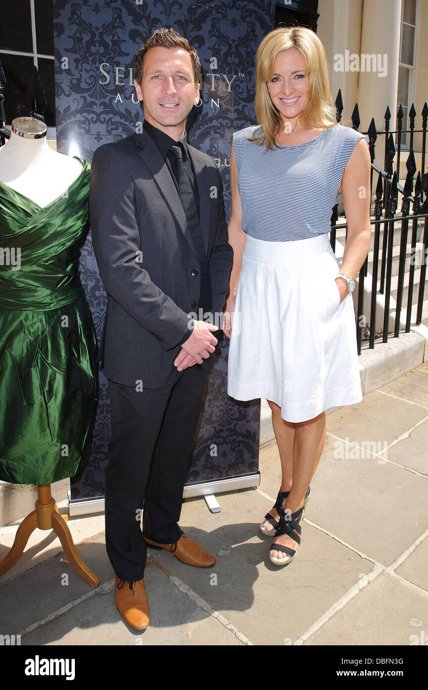 Darren Eadie and Gabby Logan The launch of 'Sellebrity' - A website ...