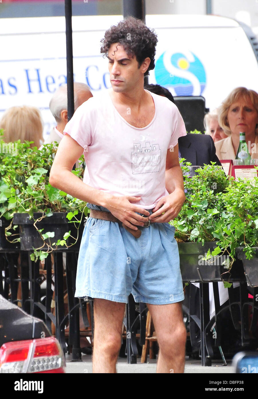 Sacha Baron Cohen on the film location for 'The Dictator' New York City ...