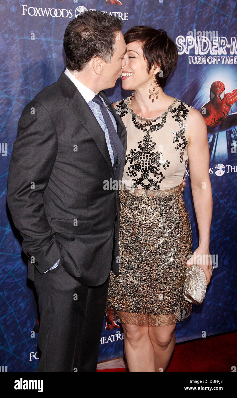 Patrick Page and Paige Davis Opening night of the Broadway musical ...