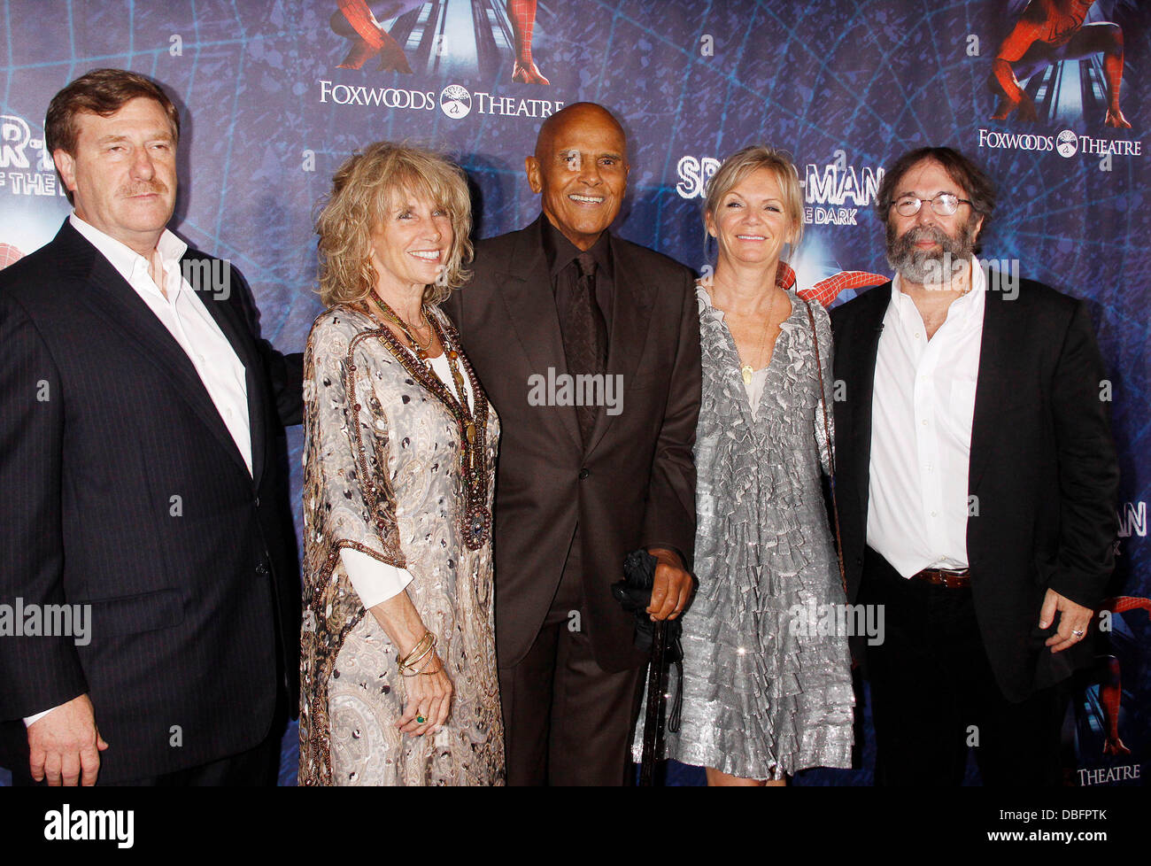 Jeremiah J. Harris, Pamela Belafonte, Harry Belafonte, and Michael Cohl ...