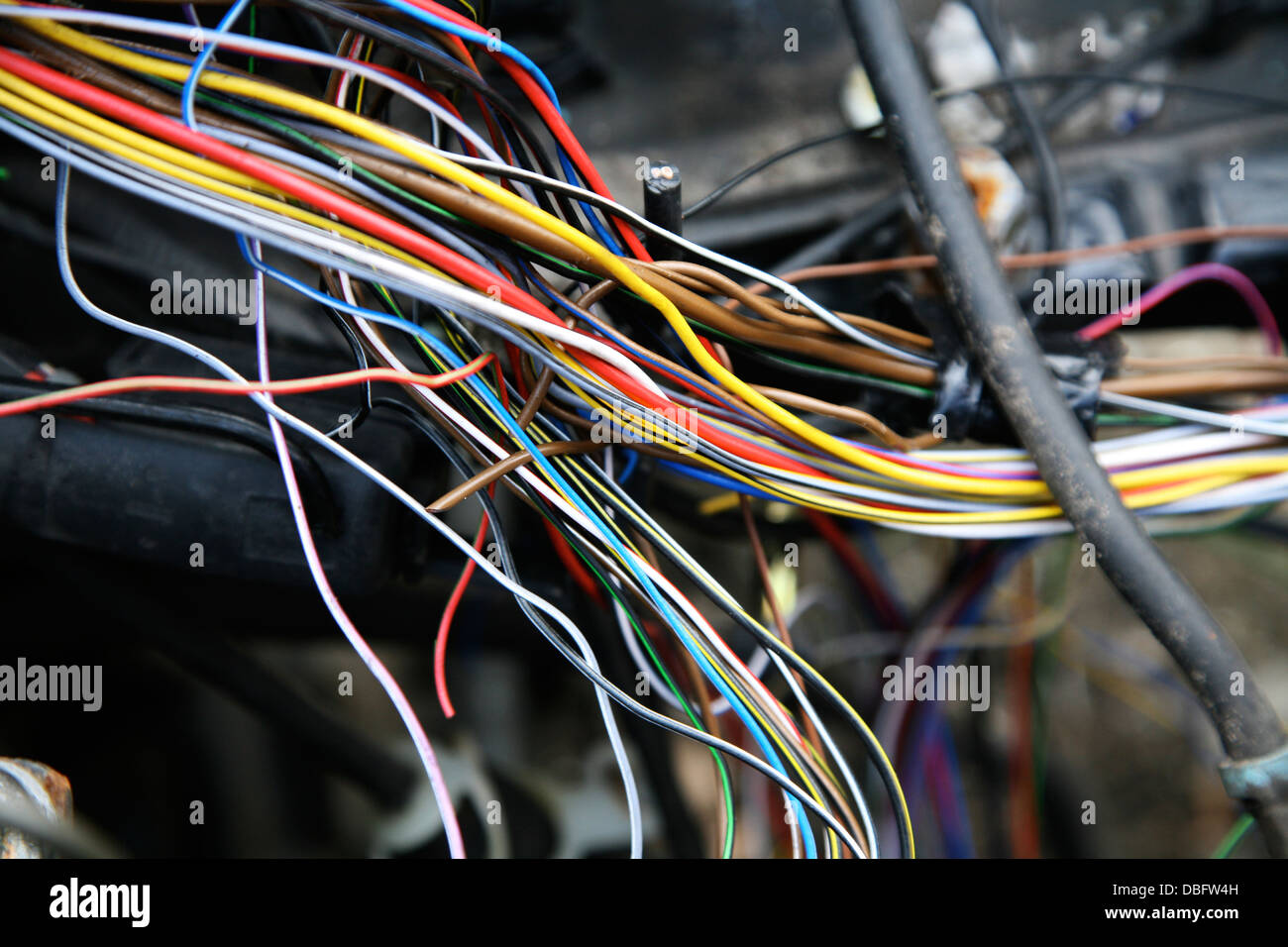 mess of cables Stock Photo - Alamy