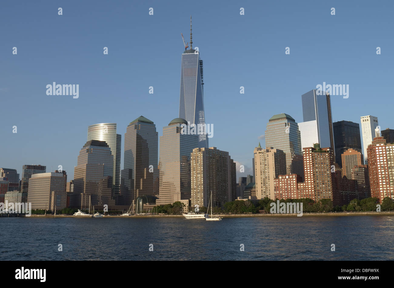 New York City Skyline Lower Manhattan Stock Photo - Alamy