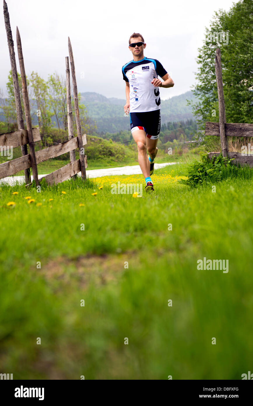 A male runner outside Stock Photo - Alamy