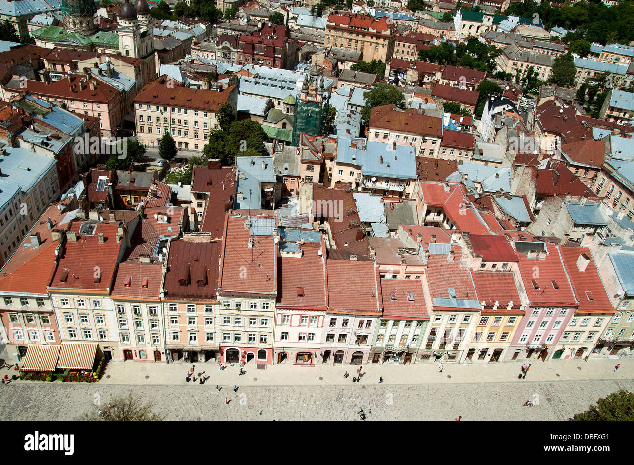 Aerial top view lviv ukraine hi-res stock photography and images - Alamy