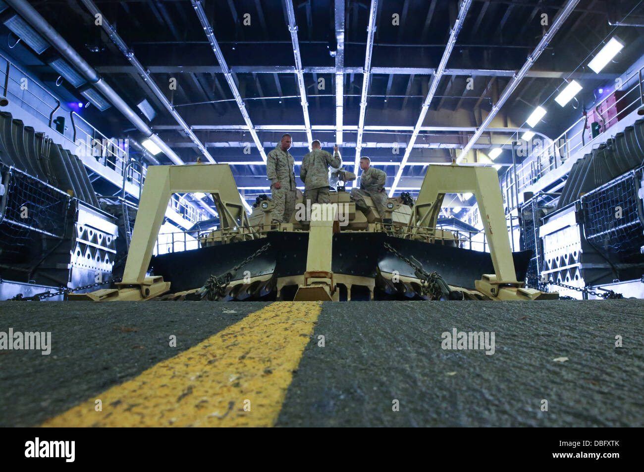 Marines with Assault Company, 2nd Combat Engineer Battalion, make final ...