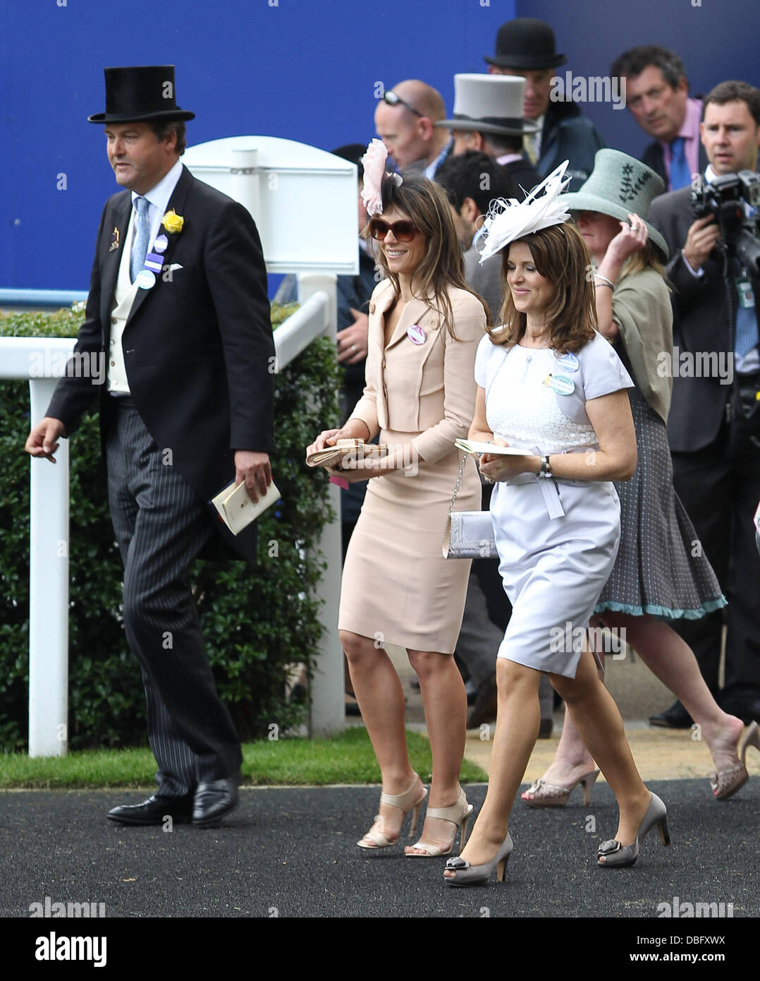Elizabeth Hurley aka Liz Hurley Royal Ascot at Ascot Racecourse ...