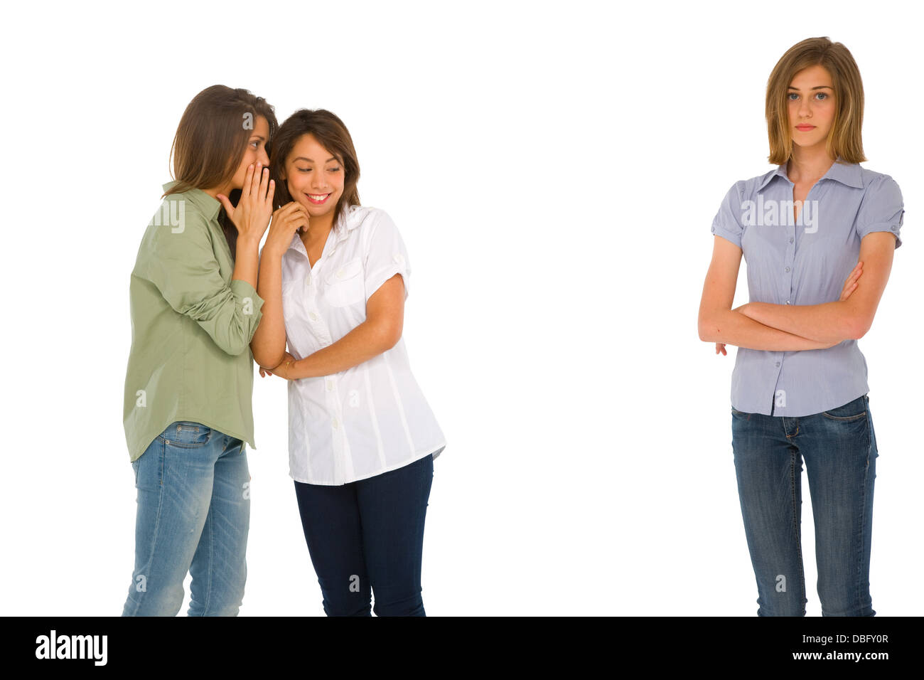 Teenagers girls gossiping background Cut Out Stock Images & Pictures ...