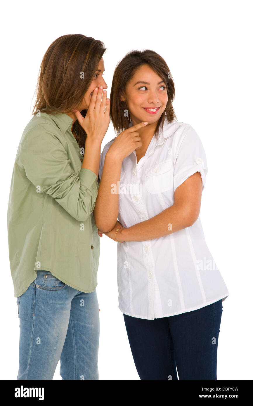 teenage girls gossiping Stock Photo - Alamy