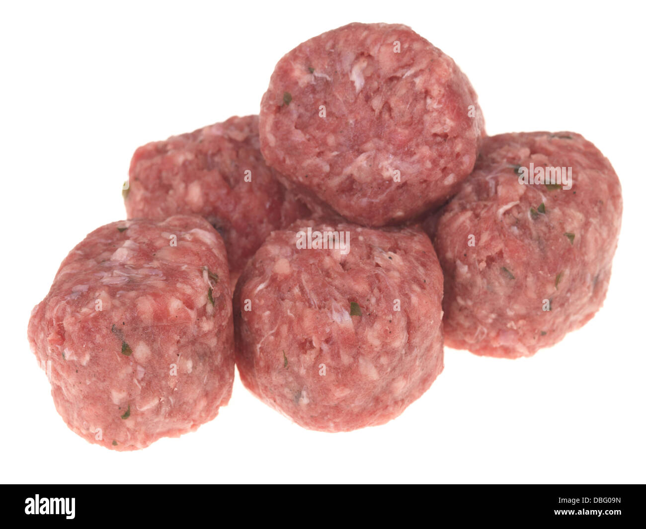 Meatballs raw uncooked beef hi-res stock photography and images - Alamy