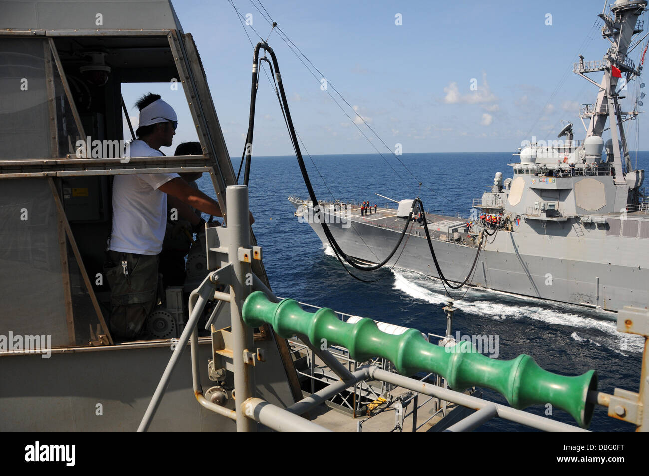 A Merchant Mariner assigned to the Lewis and Clark-class dry cargo ship ...