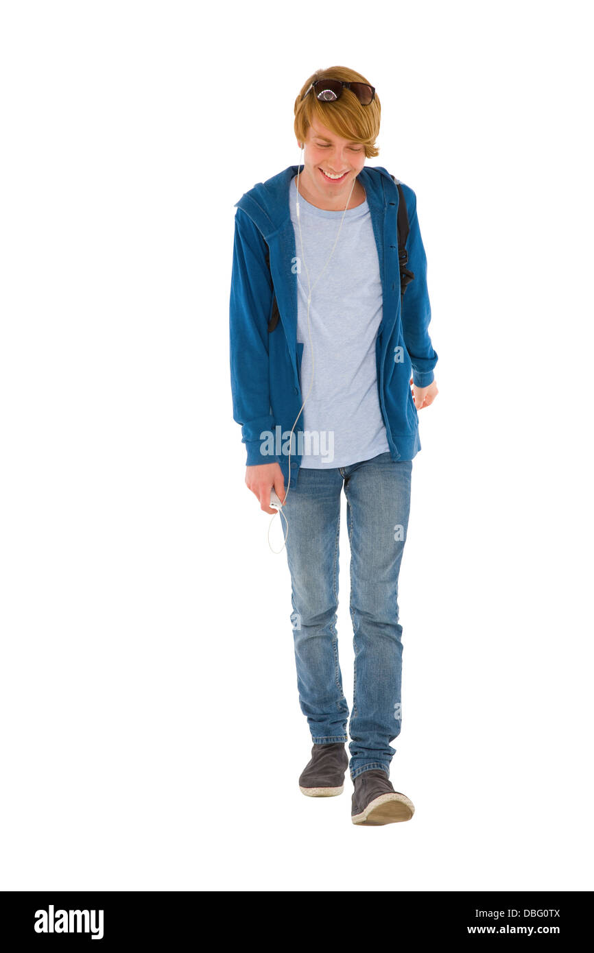 full teenage boy standing Stock Photo - Alamy