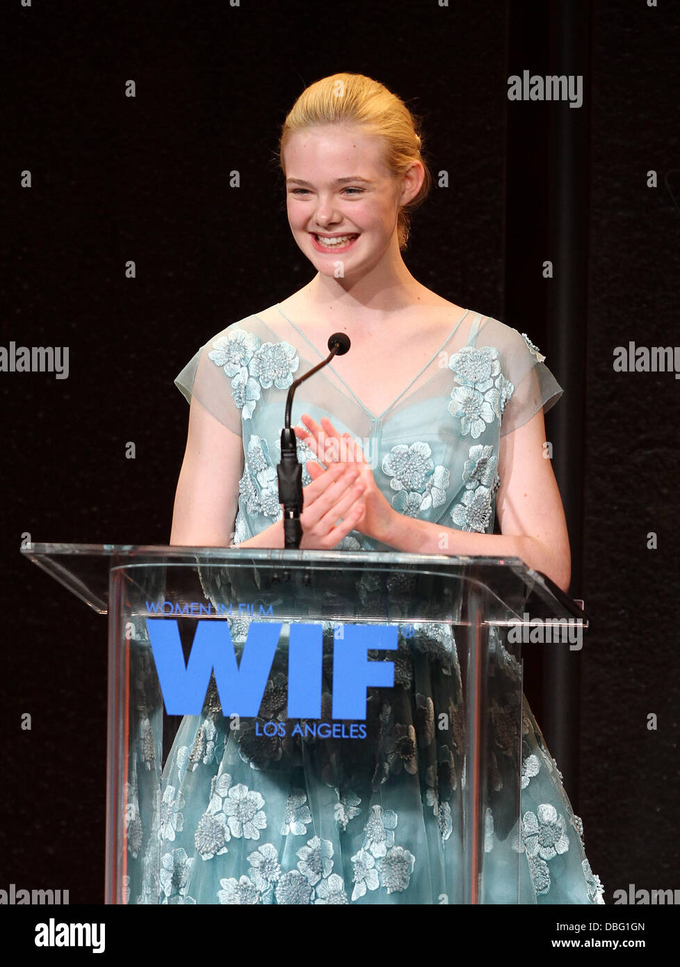 Elle Fanning The 2011 Women In Film Crystal + Lucy Awards at the ...