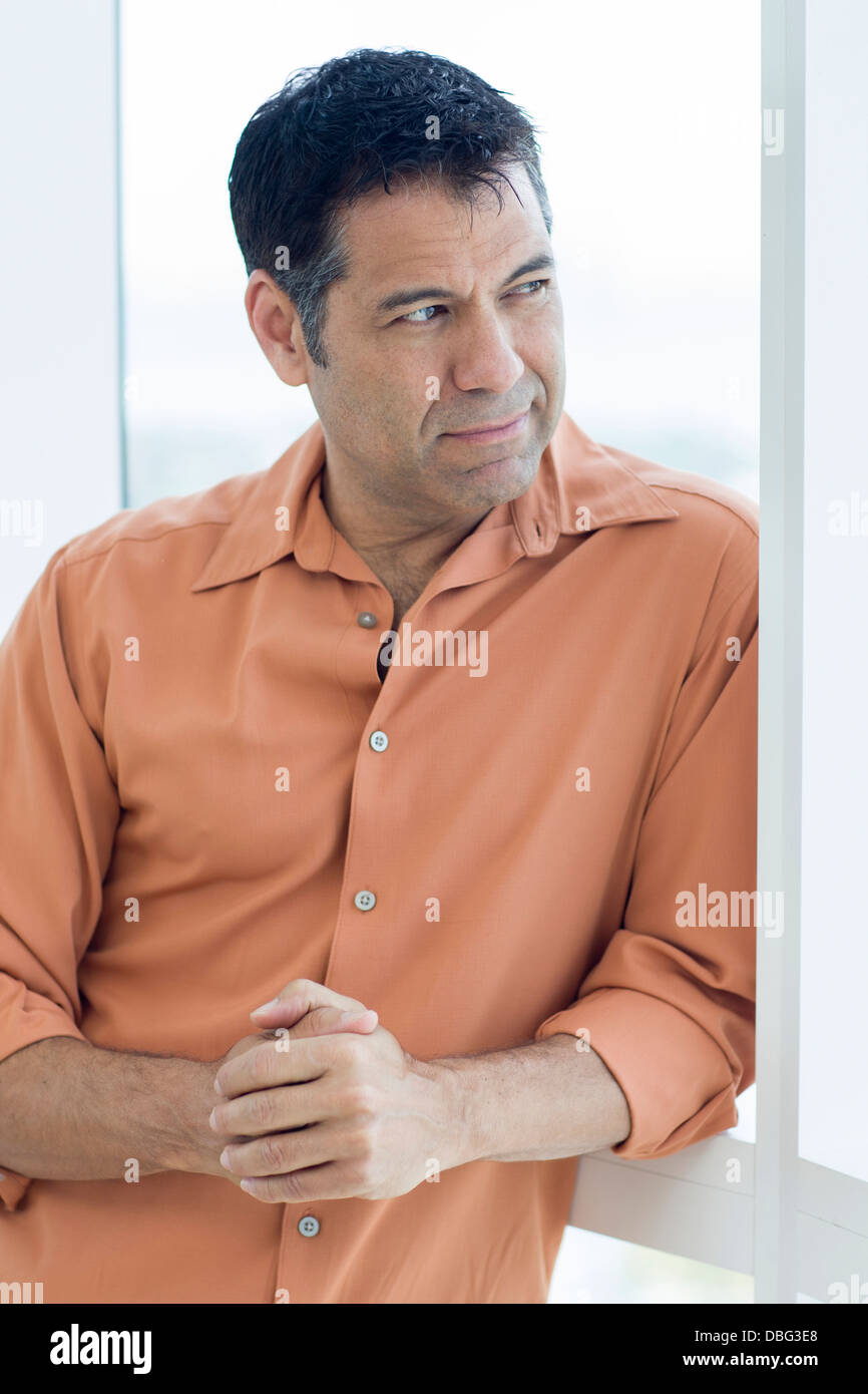 Mature adult hispanic man in hi-res stock photography and images - Alamy