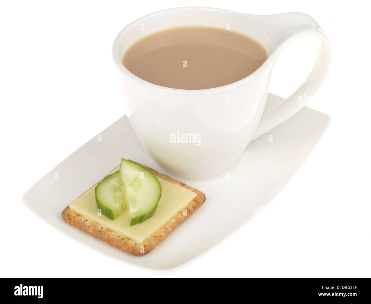 Tea with Cheese and Biscuits Stock Photo - Alamy