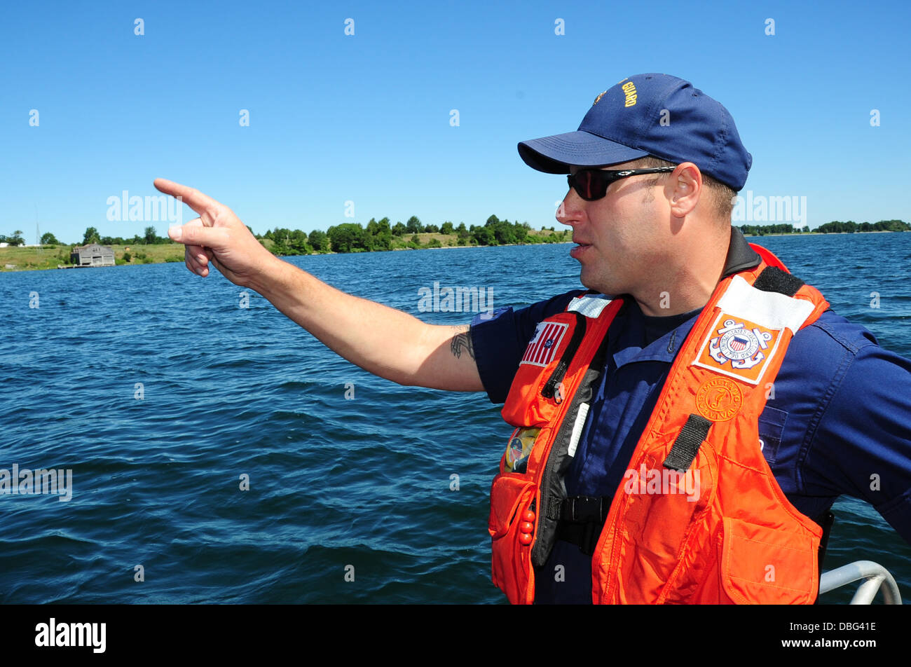 Chief Petty Officer Joshua Martin, officer-in-charge of Coast Guard ...