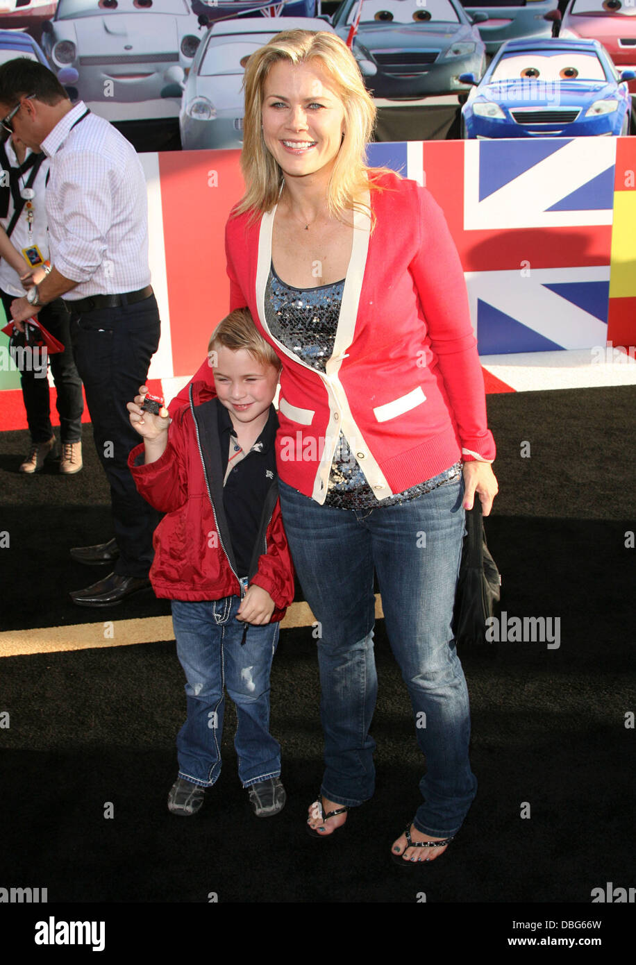 Alison Sweeney and son Benjamin Edward Sanov The Los Angeles premiere ...