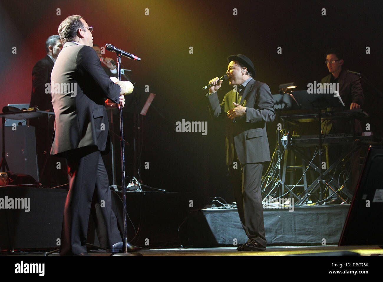 Gilberto Santa Rosa and Ruben Blades performing at the James L. Knight ...