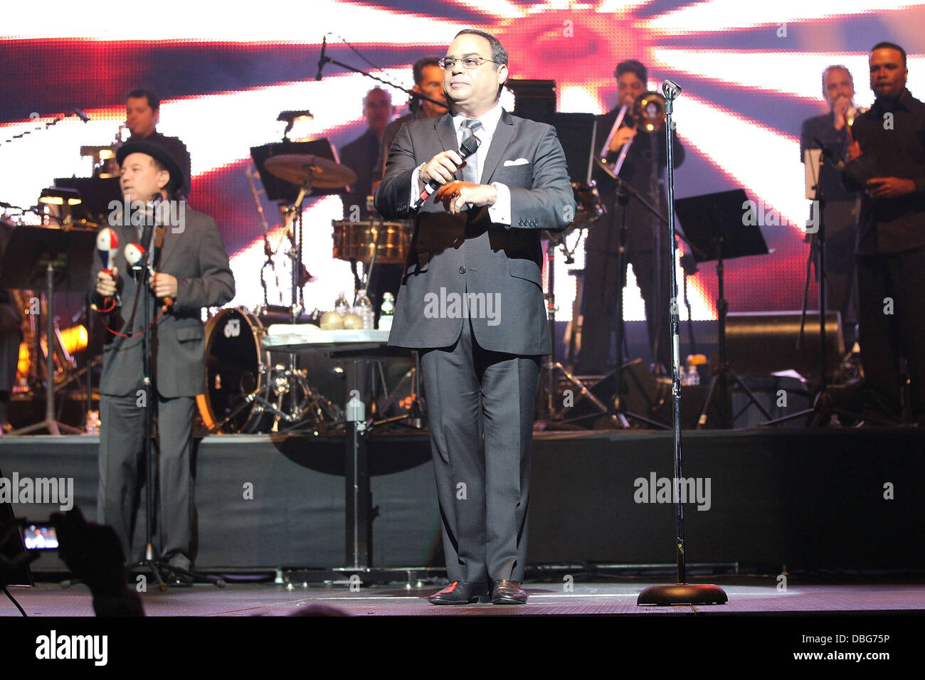 Gilberto Santa Rosa and Ruben Blades performing at the James L. Knight ...