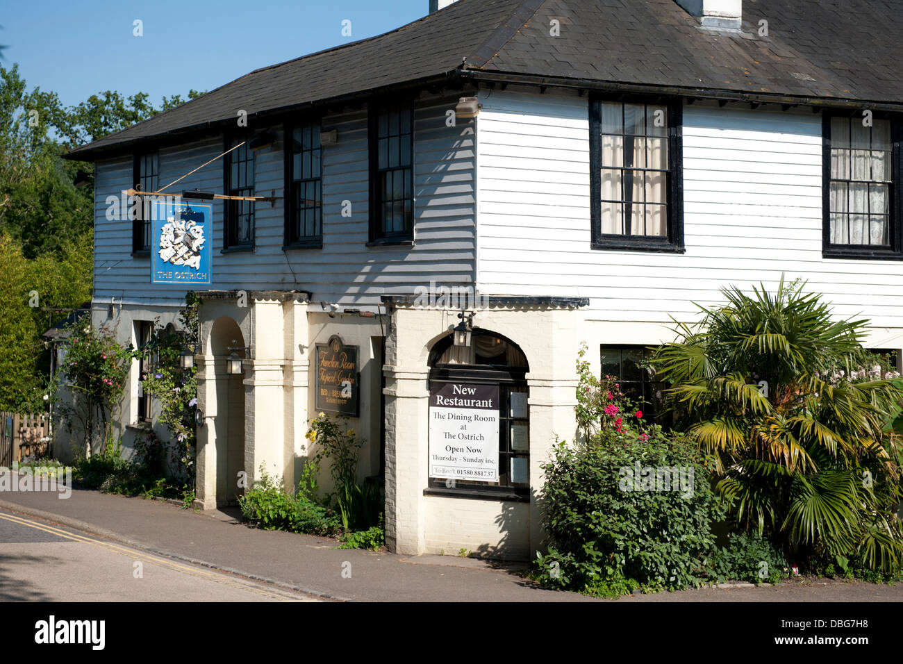 The Ostrich Public House in Robertsbridge, UK Stock Photo - Alamy