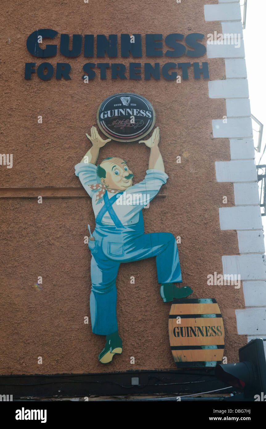 Guinness advertising sign in Dublin, Republic of Ireland Stock Photo ...