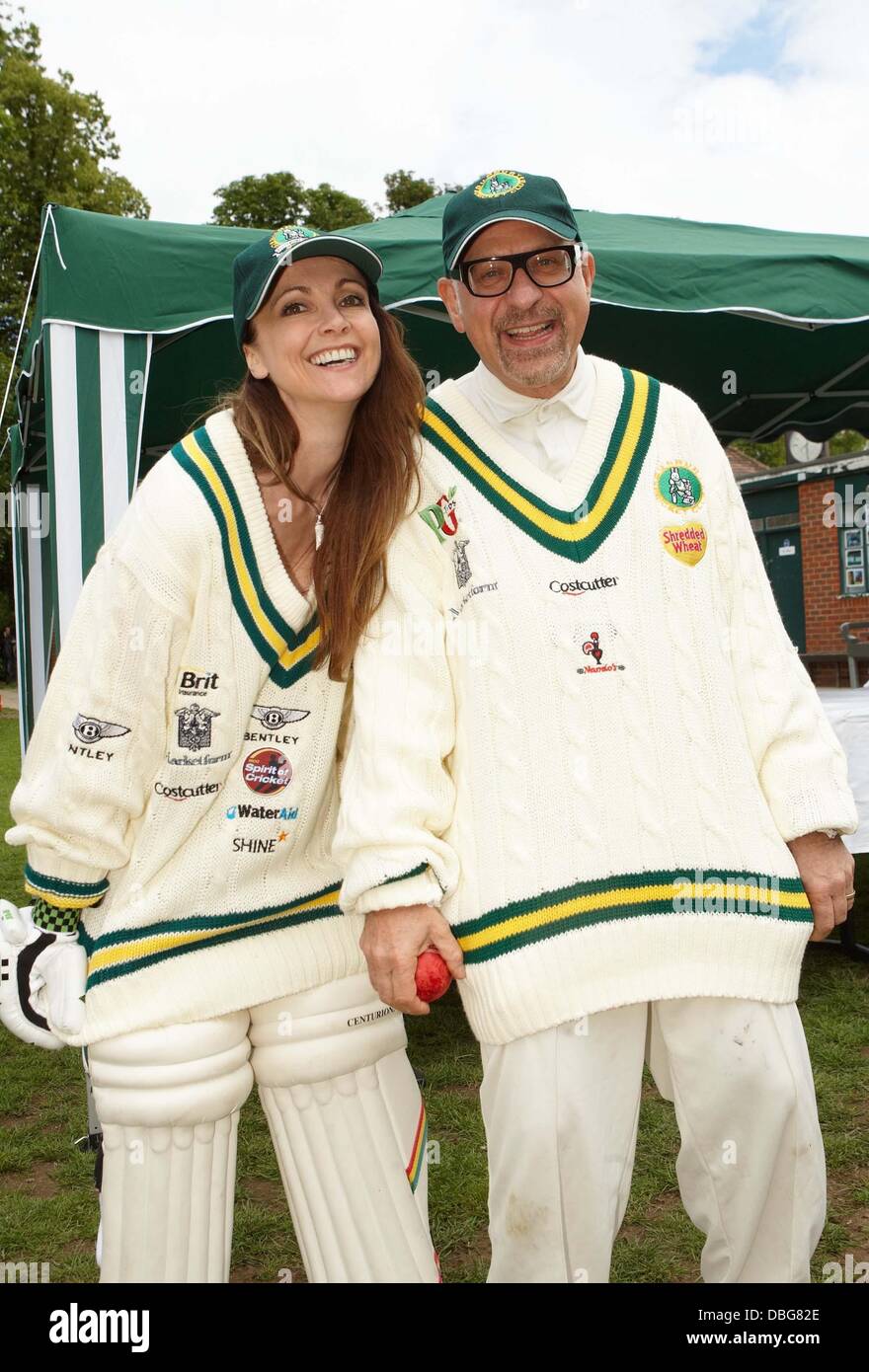 Talk Sport commentator Andy Jacobs and Emma Samms Bunbury Celebrity ...