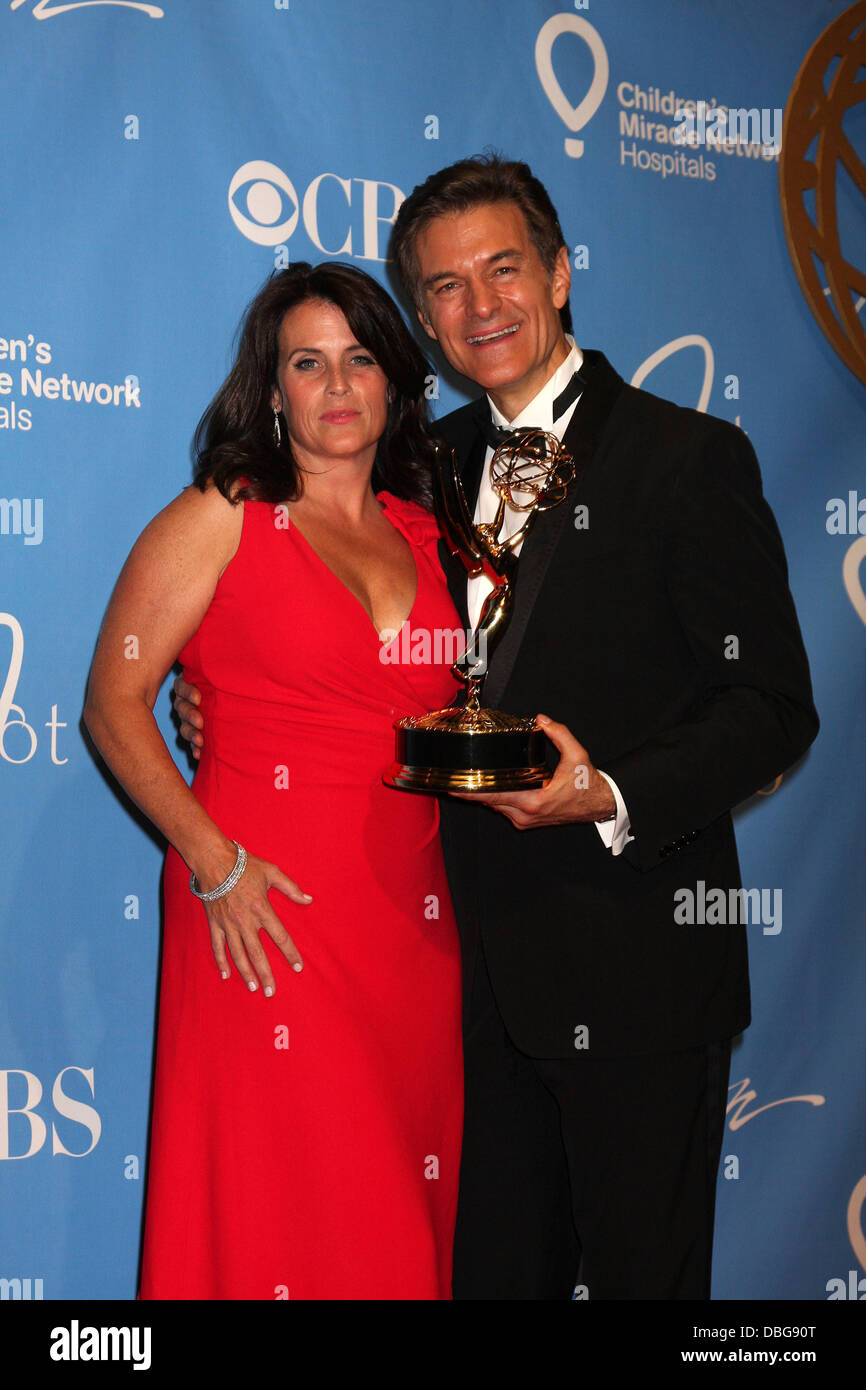 Lisa Oz, Dr. Mehmet Oz Daytime Emmy Awards Press Room at Hilton Hotel ...