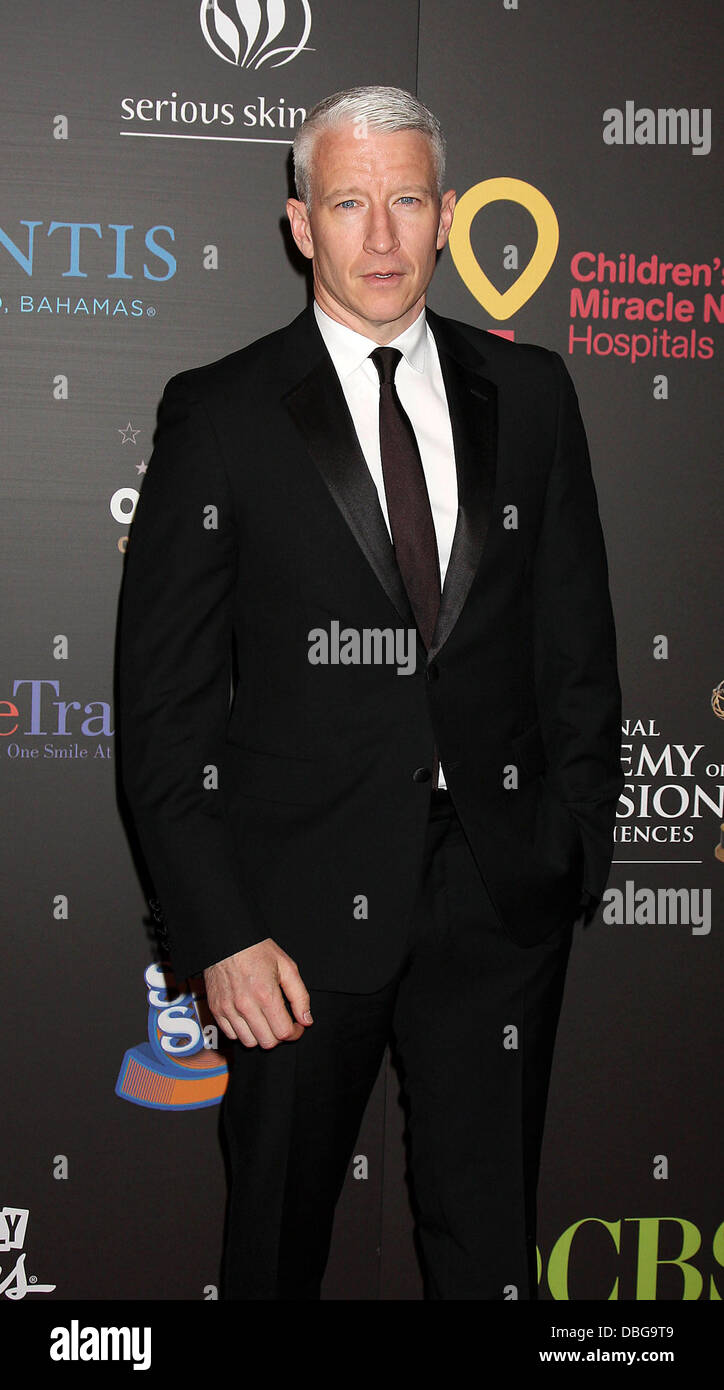 Anderson Cooper, arriving at the Daytime Emmy Awards at the Hilton ...