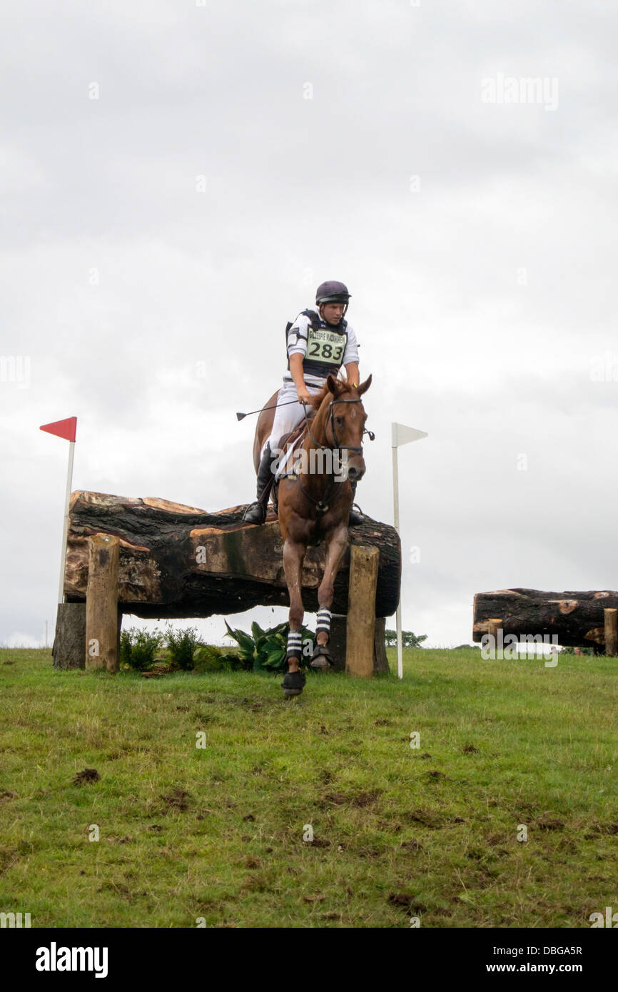 Adam Trew & Journey Man II at Hopetoun House Horse Trials 2013 Stock ...