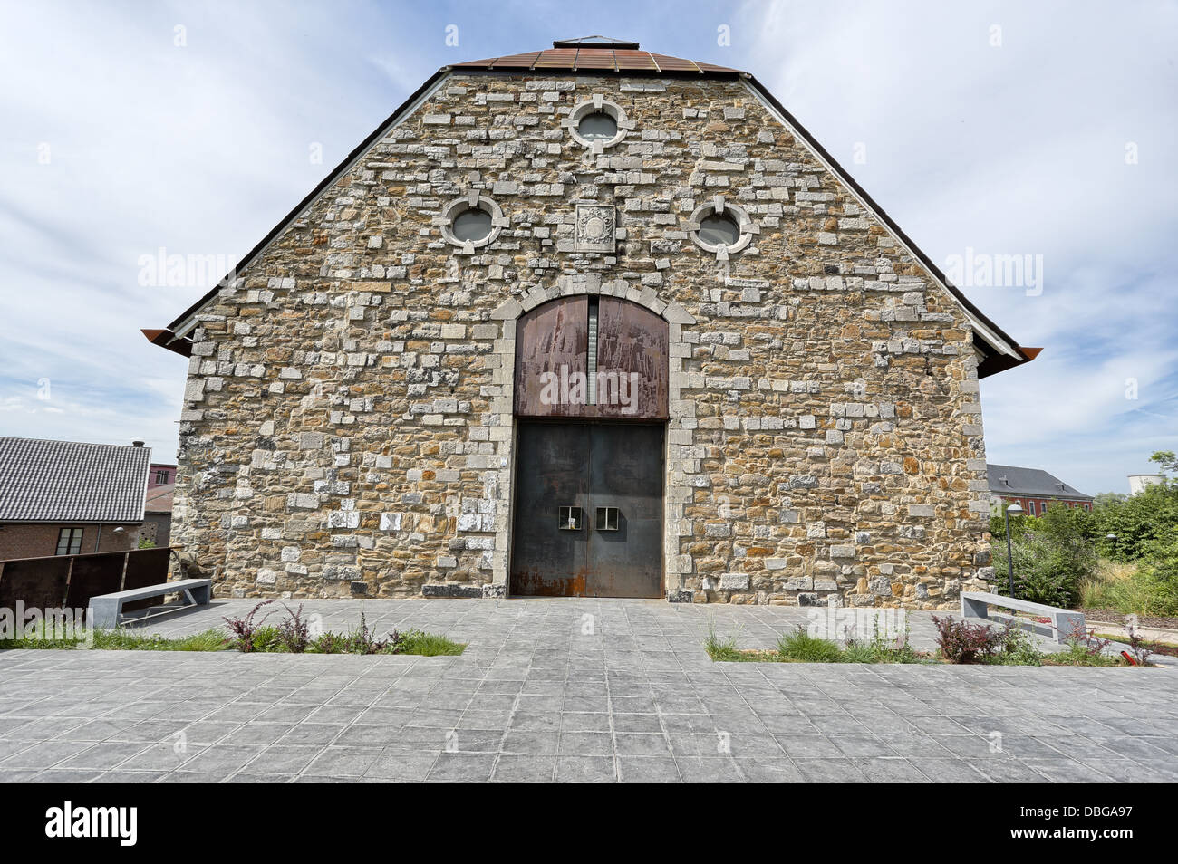 Ancient building at the crystal factory of the Val Saint Lambert in ...