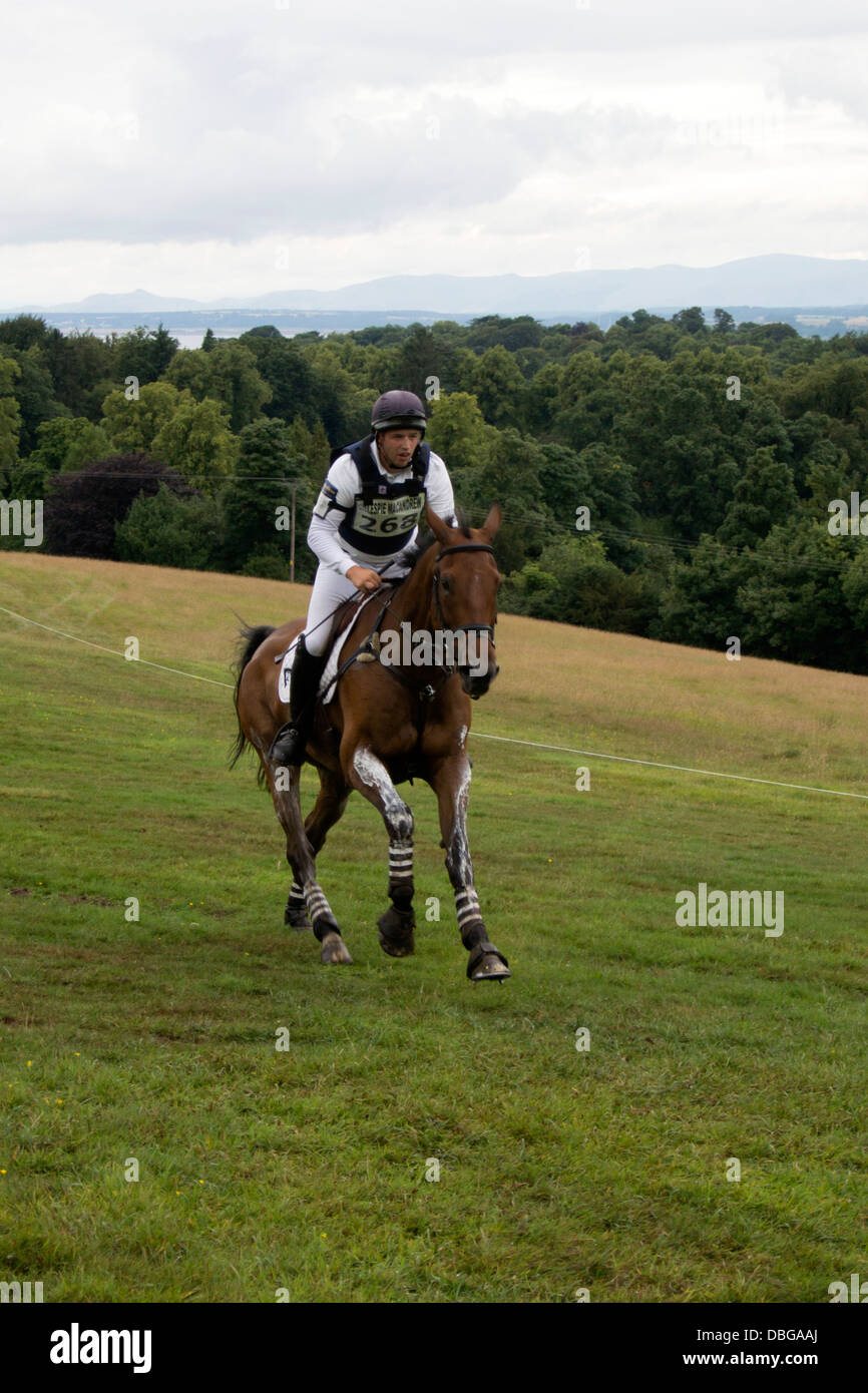 Adam Trew & Rogersdale at Hopetoun House Horse Trials 2013 Stock Photo ...