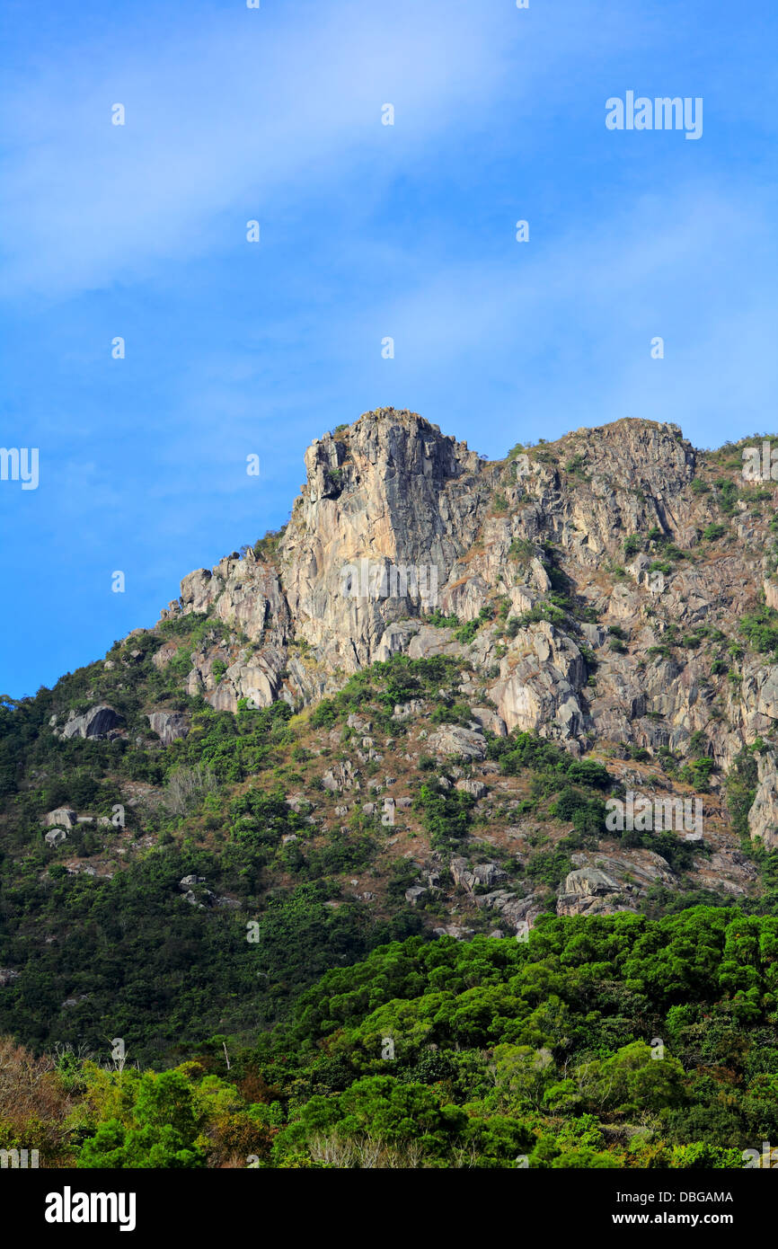 Lion Rock, lion like mountain in Hong Kong Stock Photo - Alamy