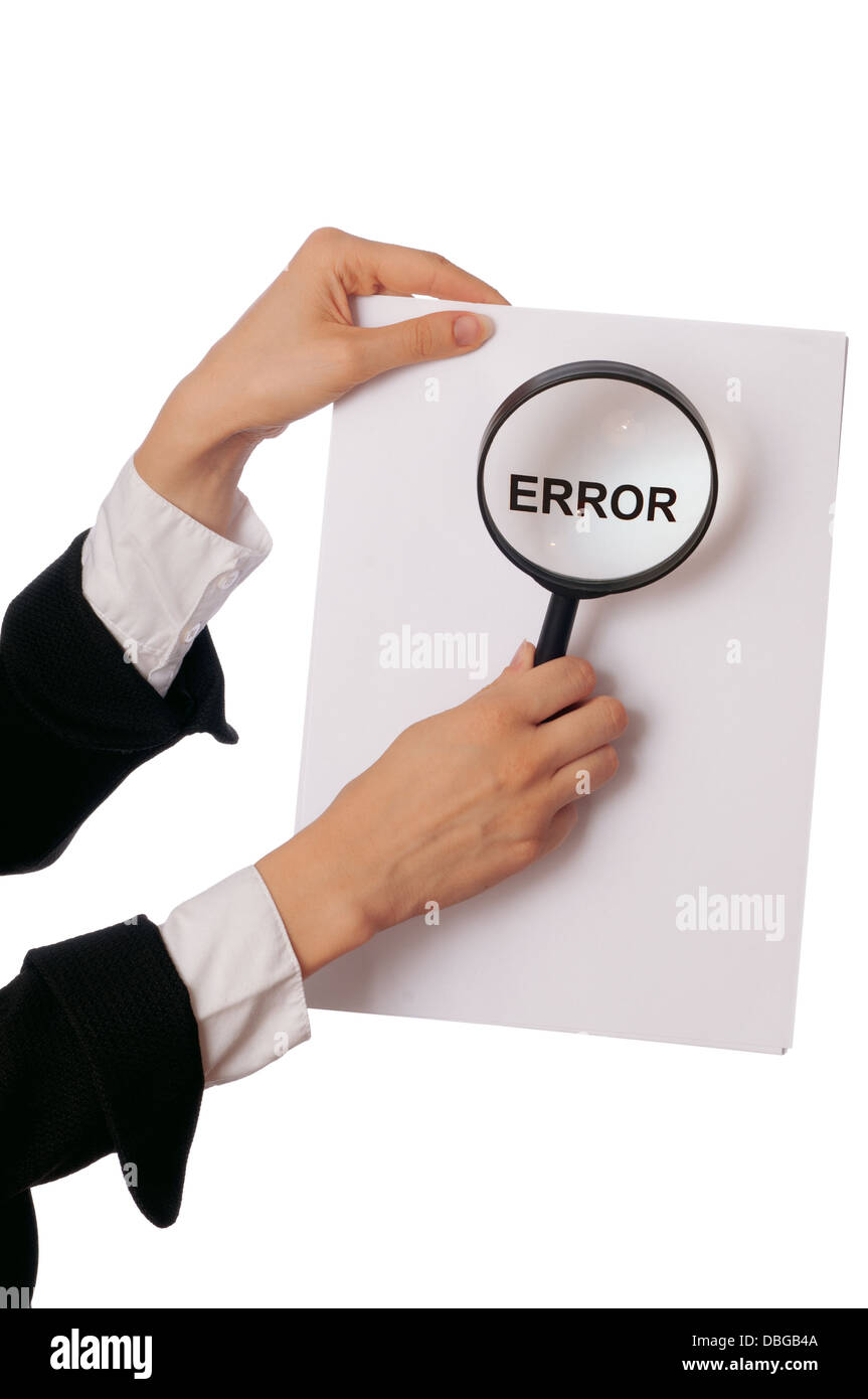 Error in working process Stock Photo - Alamy