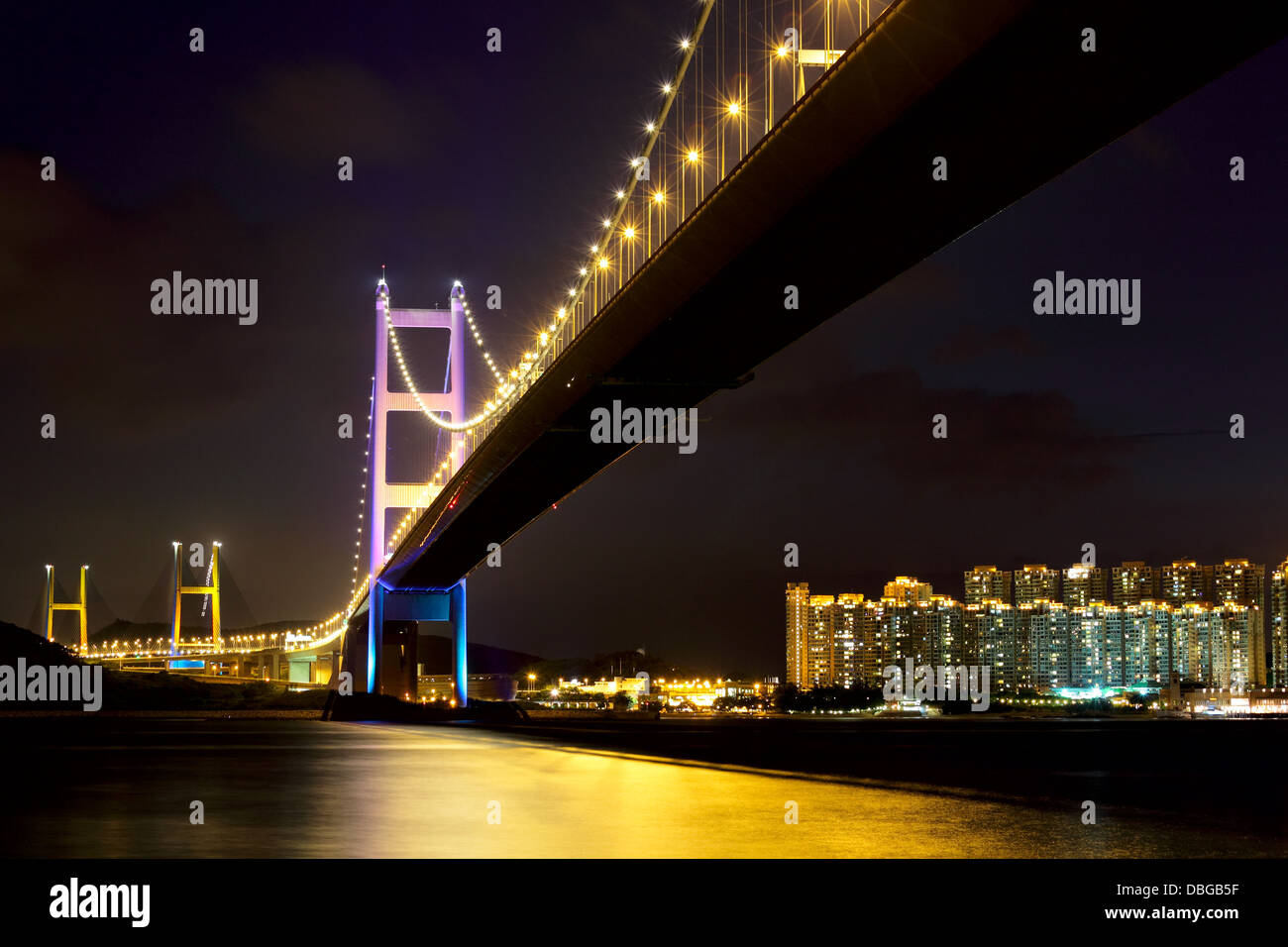 Tsing Ma Bridge at Hongkong Stock Photo - Alamy