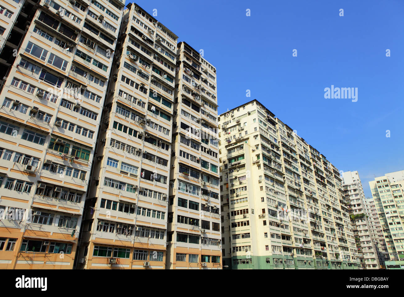 Hong Kong crowded building Stock Photo - Alamy