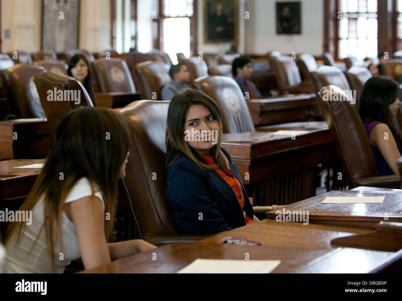 High school students participate in a mock legislative session at the ...