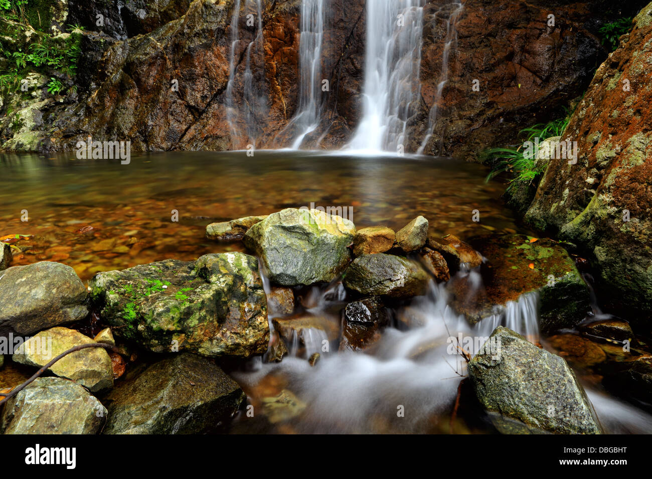 stream and waterfall Stock Photo - Alamy
