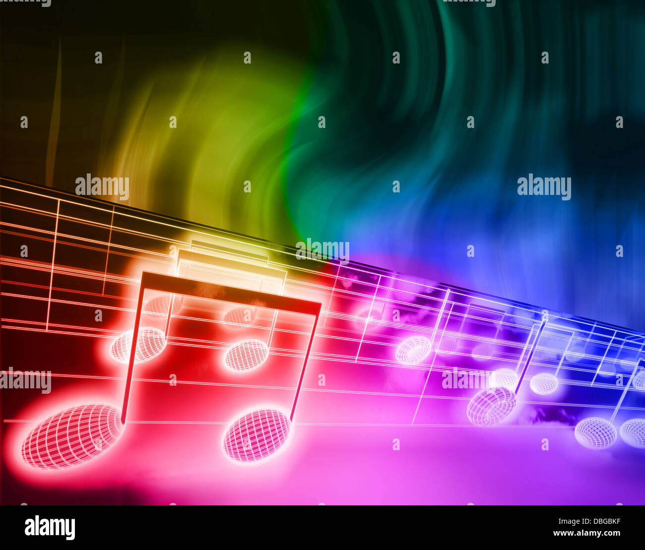 PRISM MUSIC NOTES SOUND ELECTRIC CREATIVE CONCEPT NEW Stock Photo - Alamy
