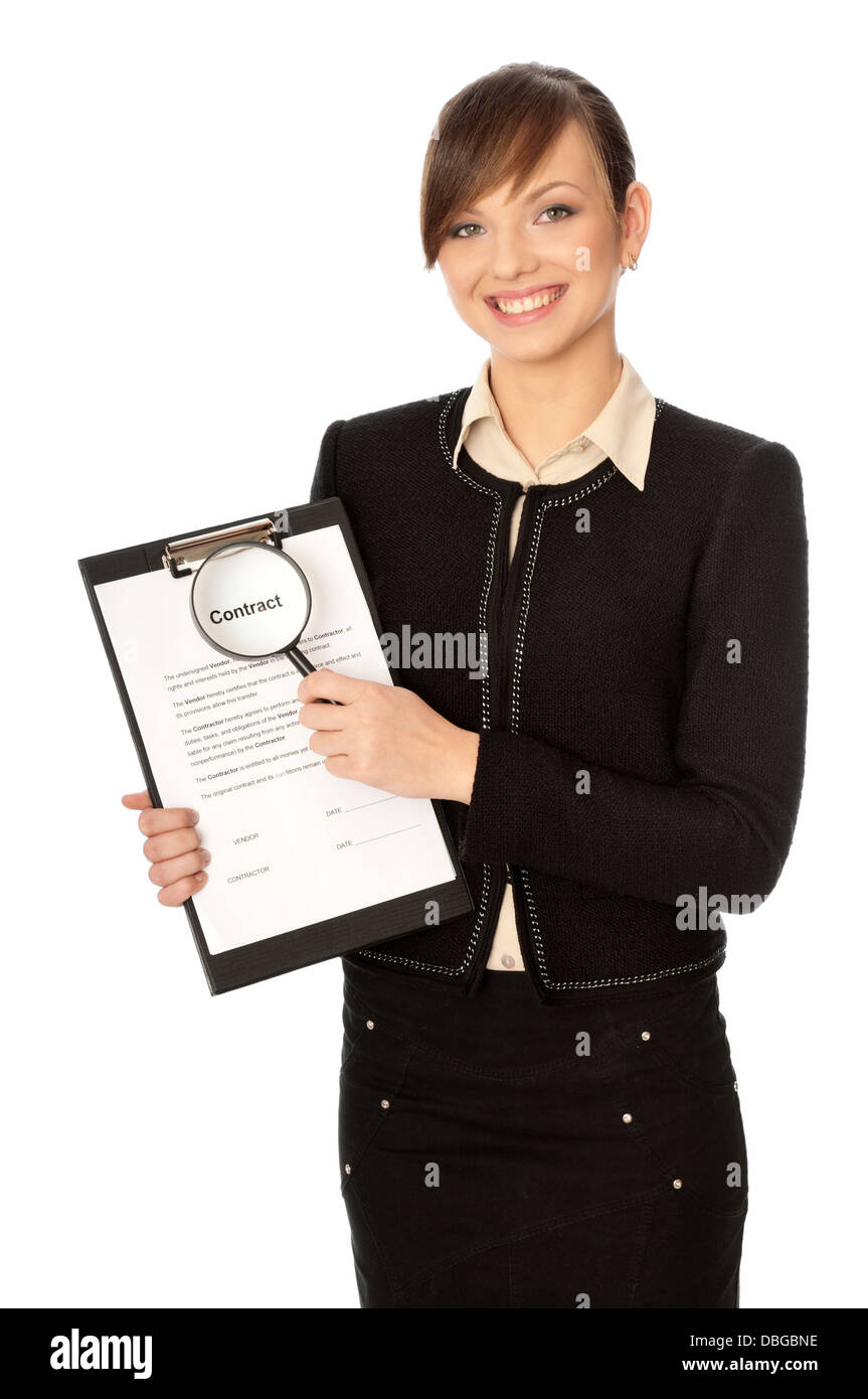 Features of contract Stock Photo - Alamy