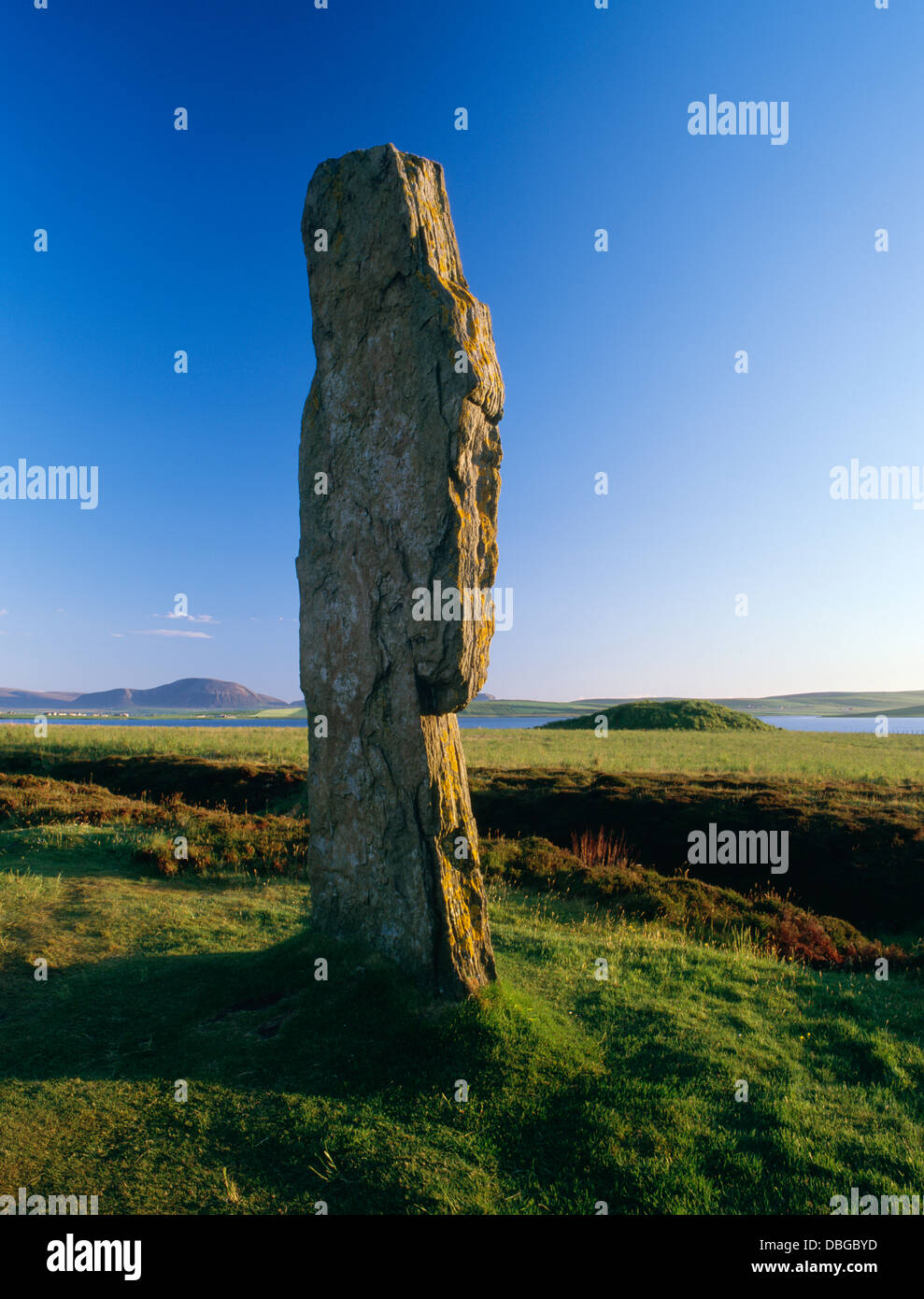 Mainland, Orkney: tall western slab and rock-cut ditch of the Ring of ...