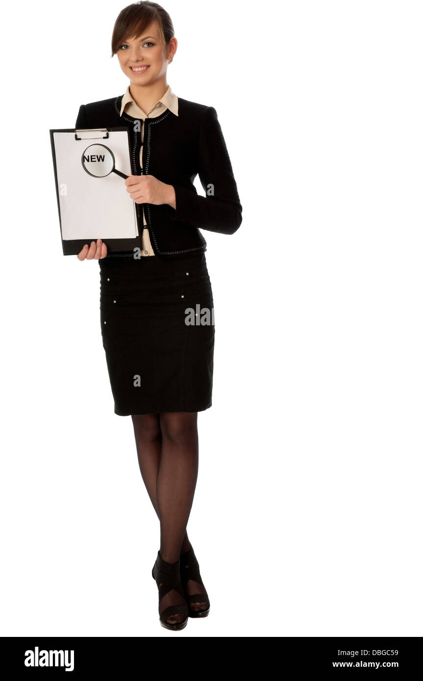 Newspaper journalist female Cut Out Stock Images & Pictures - Alamy