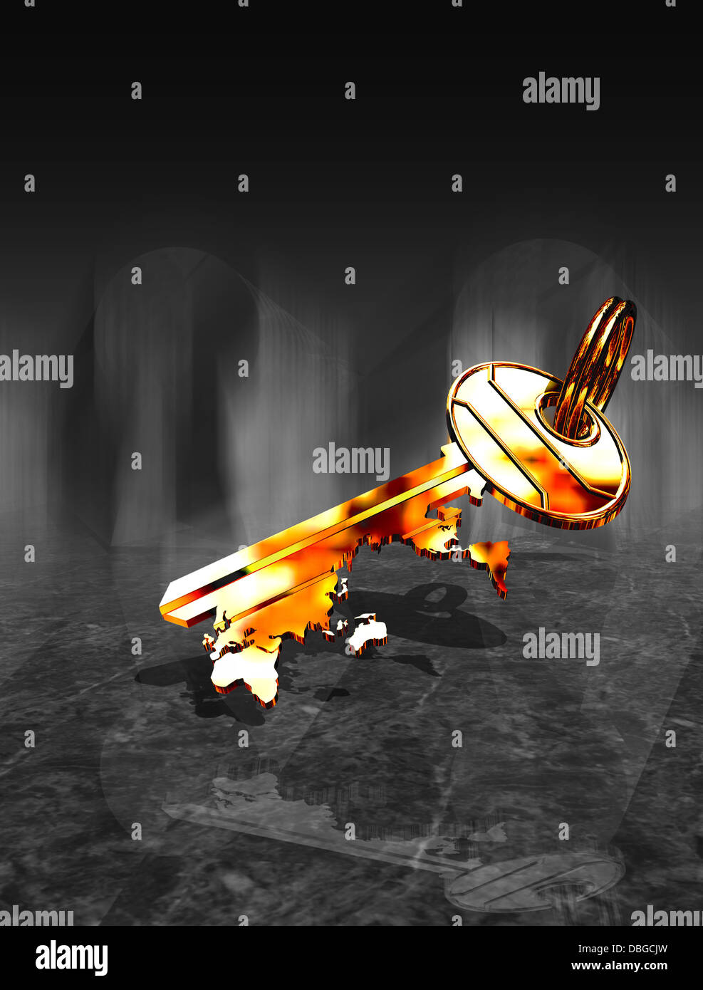 WORLD MAP KEY INTERNATIONAL WORLDWIDE CREATIVE CONCEPT NEW Stock Photo ...