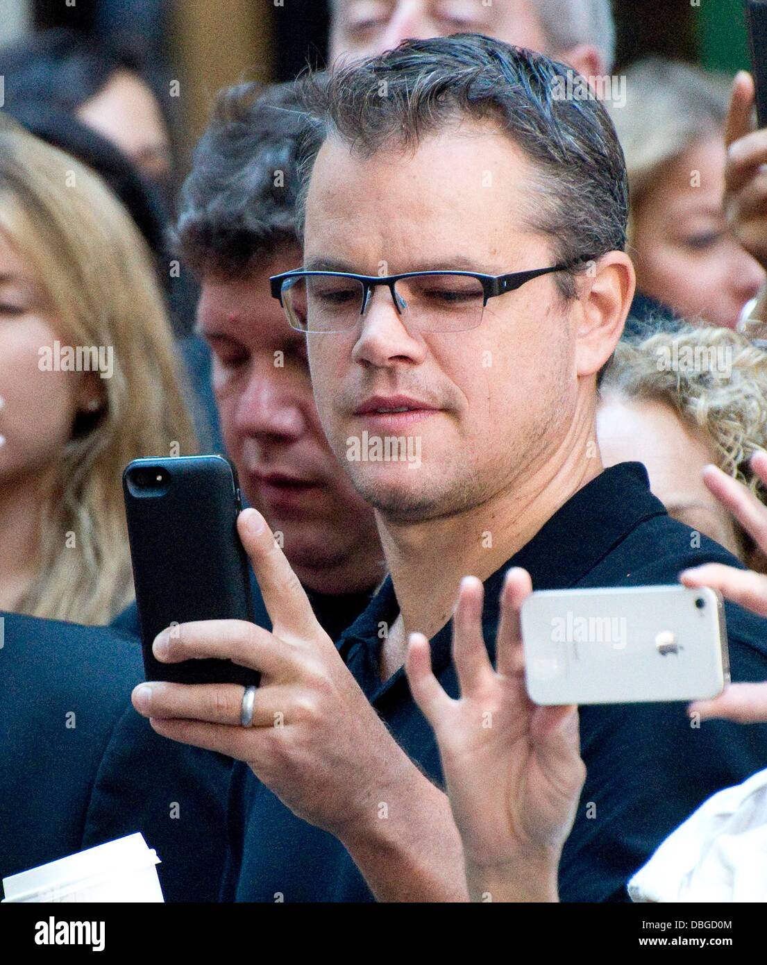 New York, NY. 30th July, 2013. Matt Damon at talk show appearance for ...