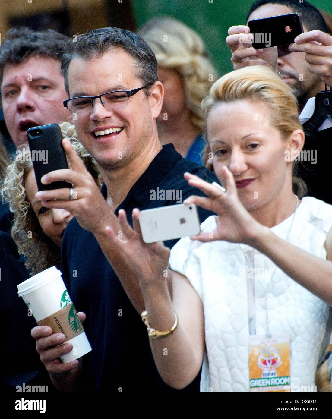 New York, NY. 30th July, 2013. Matt Damon at talk show appearance for ...
