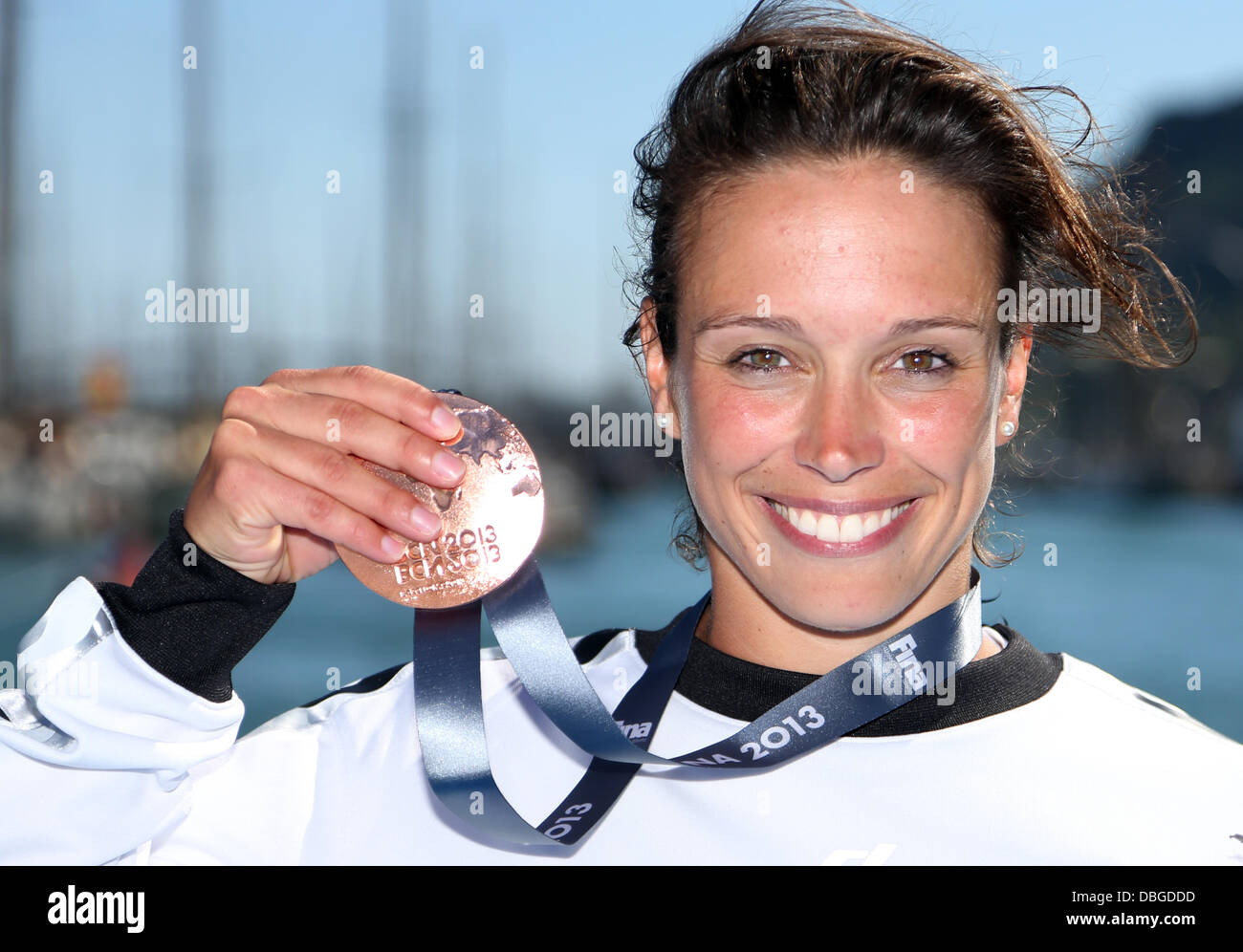 Barcelona, Spain. 30th July, 2013. Bronze medal winner Anna Bader of ...