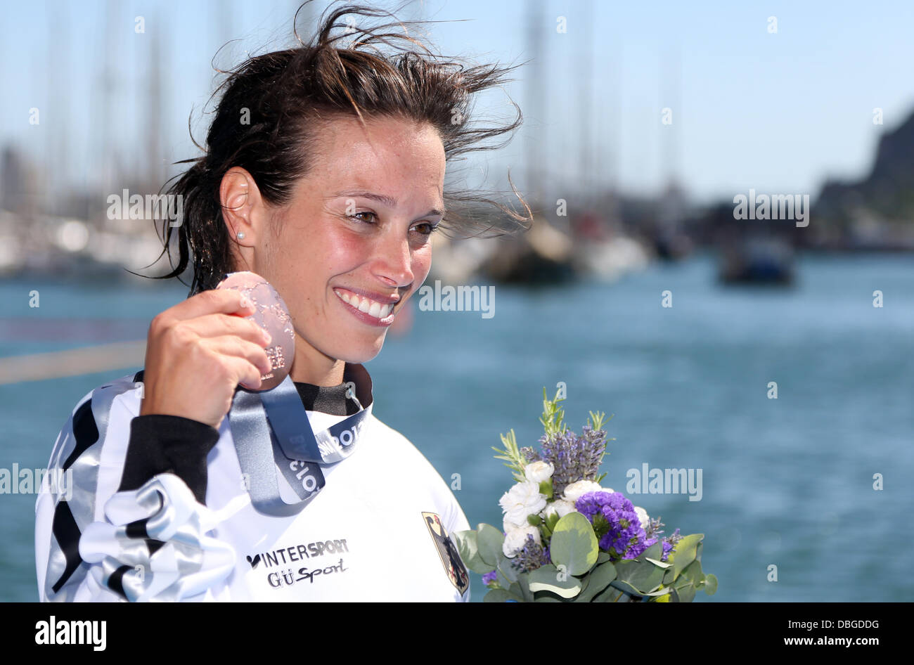 Barcelona, Spain. 30th July, 2013. Bronze medal winner Anna Bader of ...