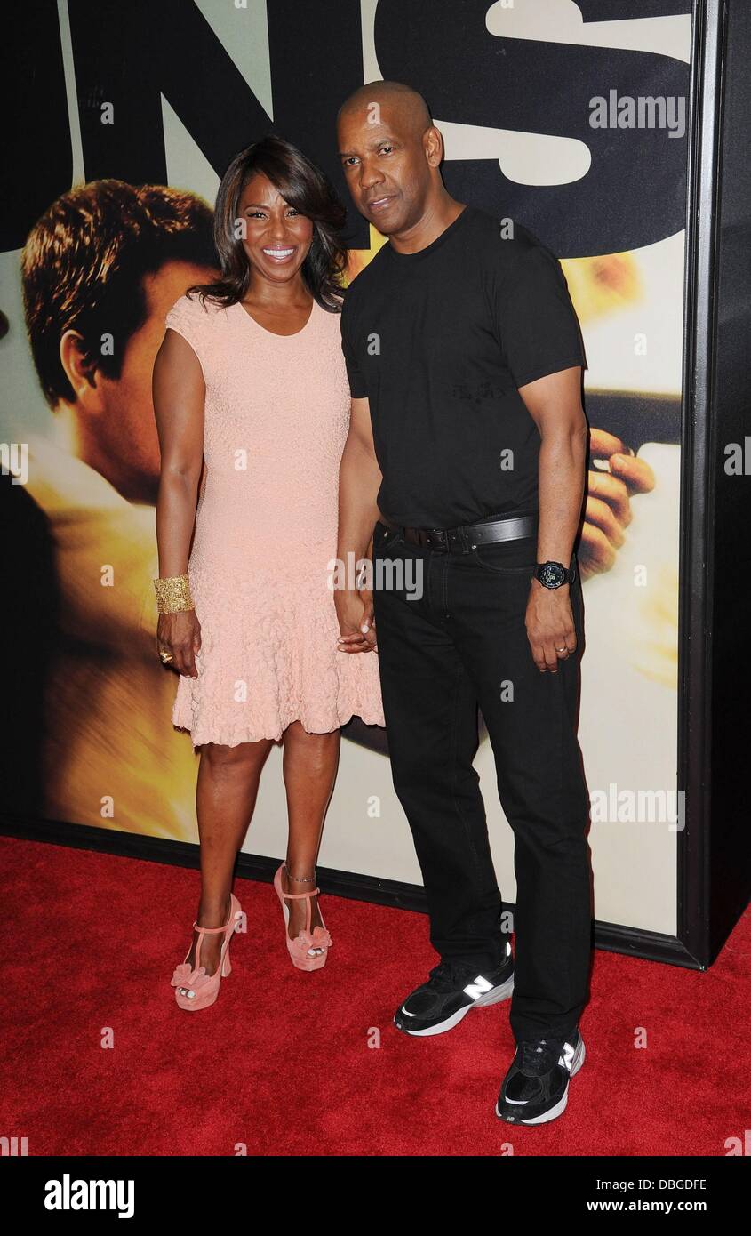 New York, NY. 29th July, 2013. Pauletta Washington, Denzel Washington ...